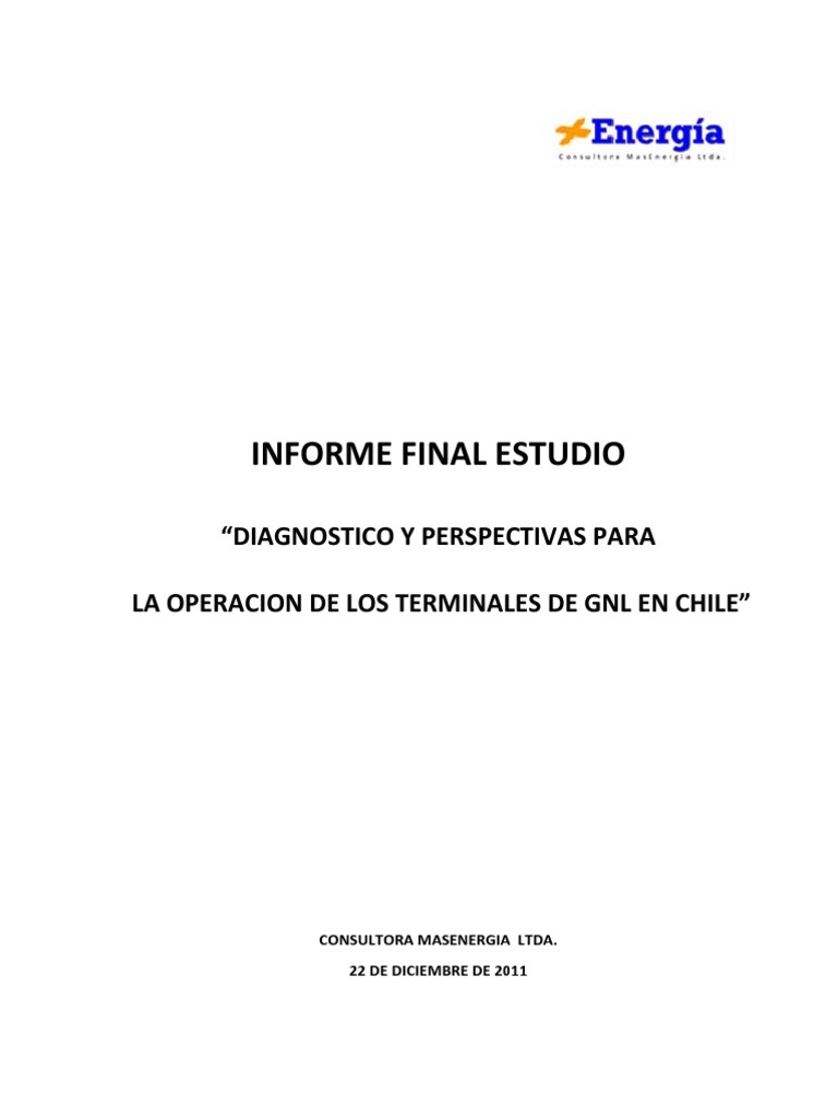 Diagnostico y Perspectivas para La Operacion de Los Terminales de GNL en Chile | PDF | Gas ...