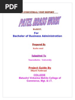 Industrial Visit Report Template | PDF