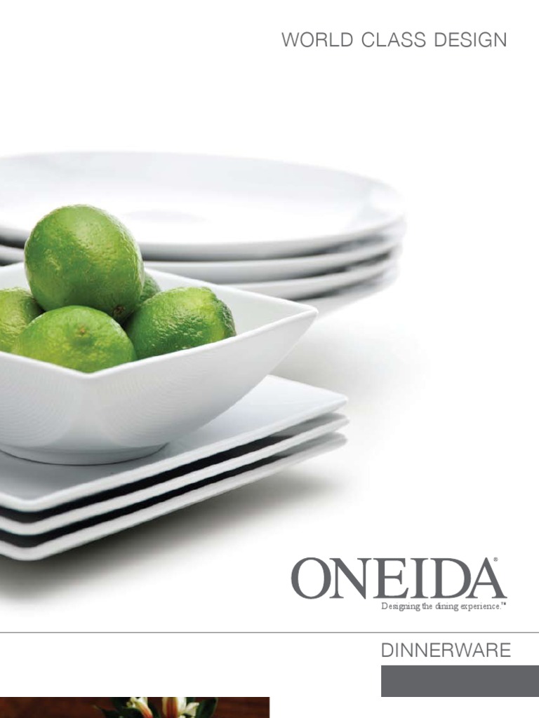 Oneida | PDF | Tableware | Pottery