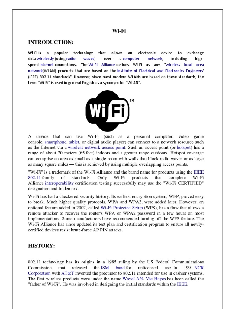 Wifi | PDF | Wi Fi | Wireless Lan