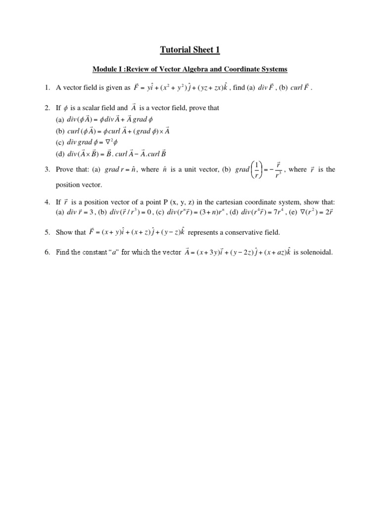 EE206 Assignment 1 | PDF | Coordinate System | Euclidean Vector