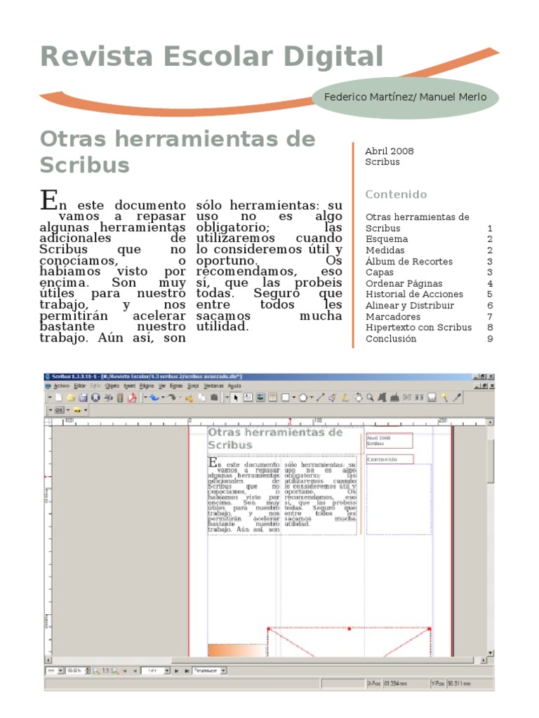 4 3 Scribus | PDF | Formato de Documento Portable | Ventana (informática)