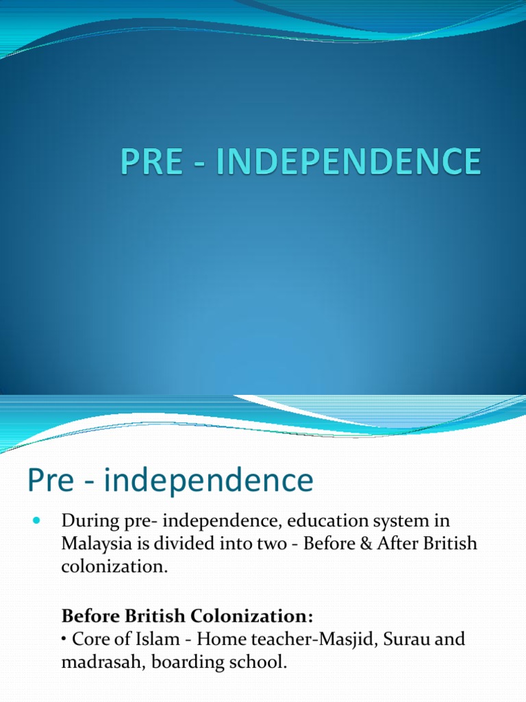 Pre - Independence | PDF