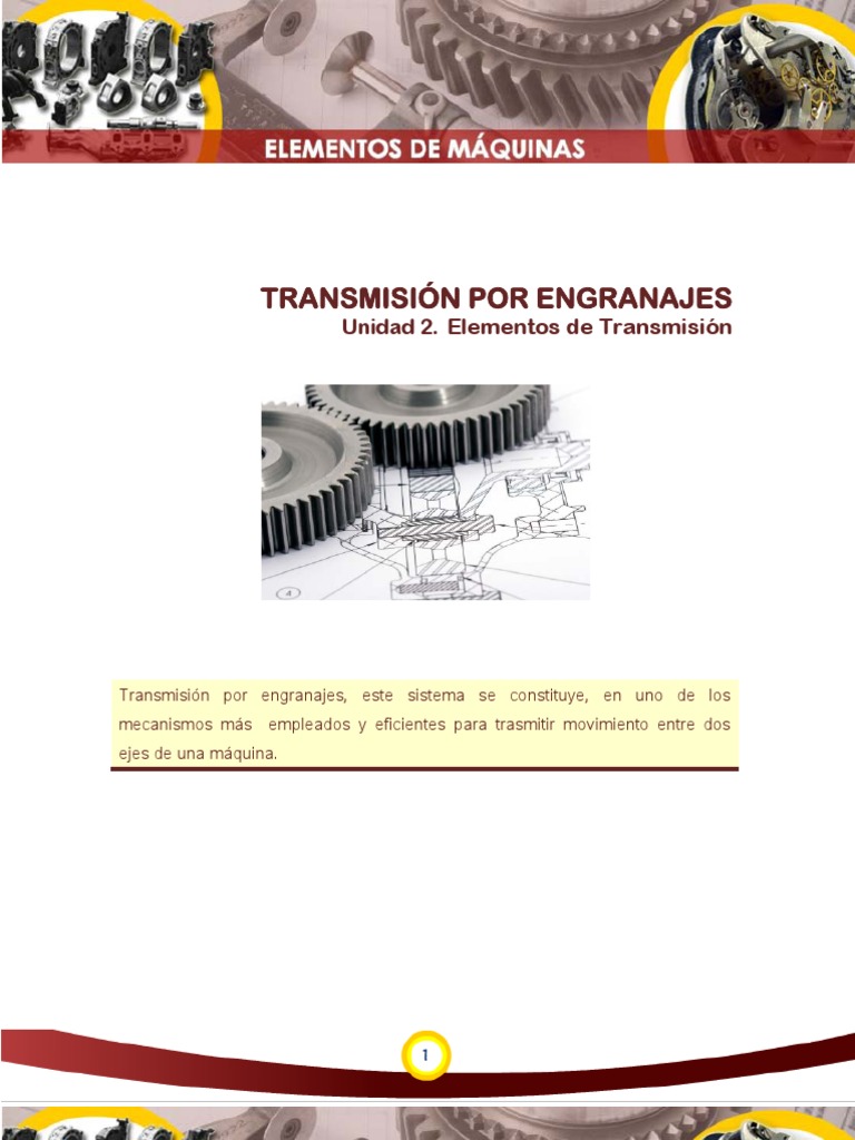 Transmisión por Engranajes: Guía Completa | PDF | Engranaje ...