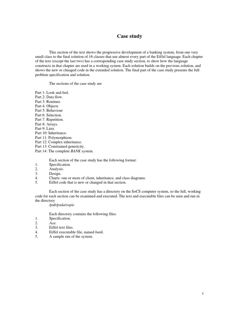 Banking System Development Case Study | PDF | Subroutine | Automated ...
