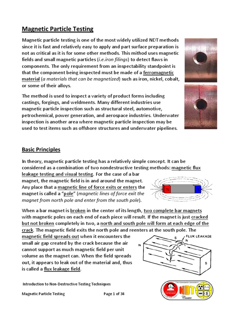 Magnetic Particle Testing | PDF | Magnetic Field | Rectifier