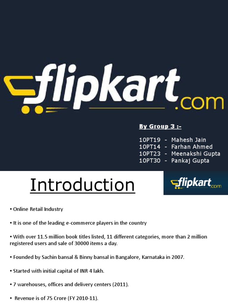Flipkart Case Study | PDF | E Commerce | Retail
