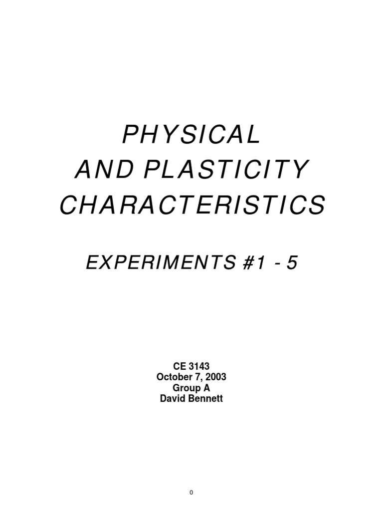 Sample Soil Investigation Lab Report | Download Free PDF | Natural ...