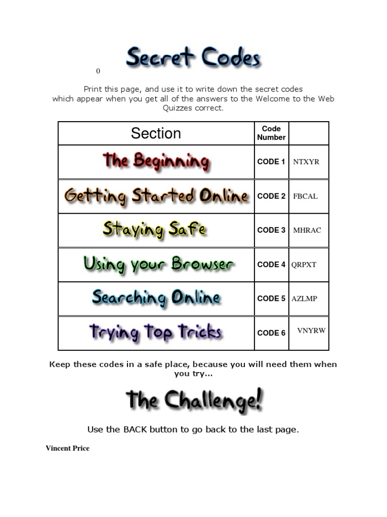 Secret Code | PDF