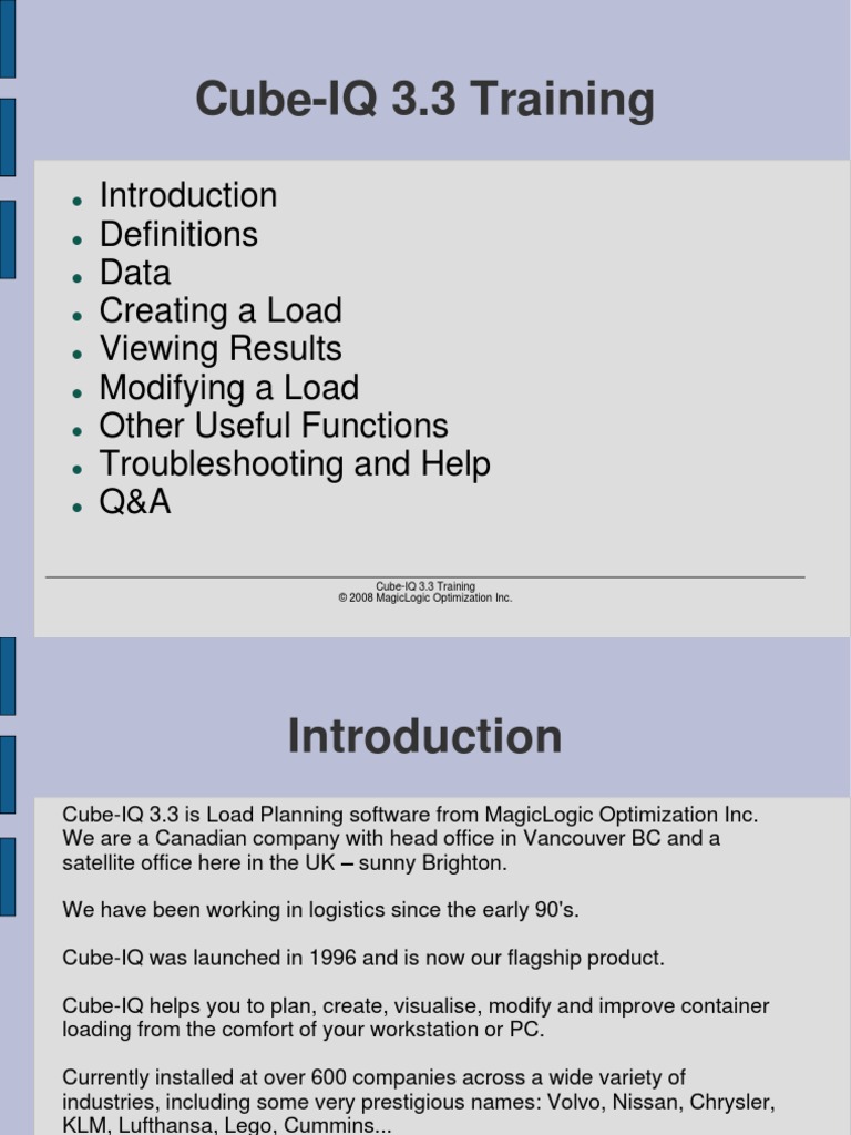 Cube-IQ 33 Training | PDF | Tab (Gui) | Icon (Computing)