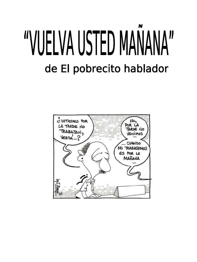 Actividades Vuelva Usted Mañana | PDF