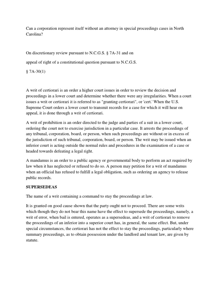 Types of Writs | PDF