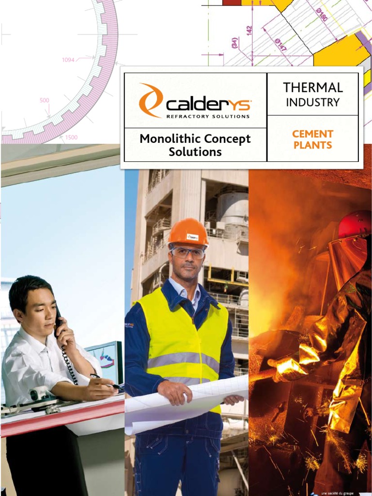 Monolithic Refractory Lining (Calderys) | PDF | Refractory | Cement