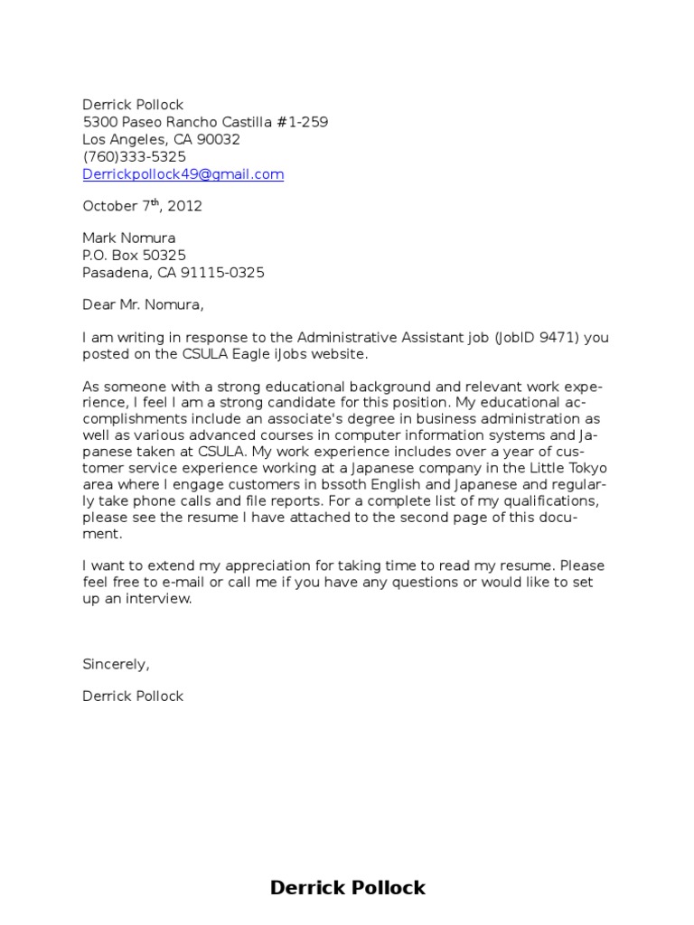 Derrick Pollock Resume | PDF | Computing | Business (General)