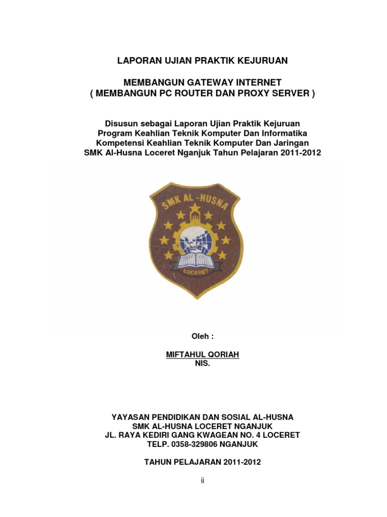 Laporan Ujian Praktik Kejuruan | PDF