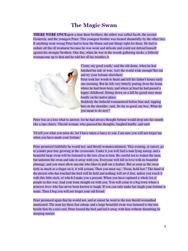 The Magic Swan | PDF | Laughter | Leisure