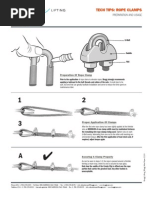 Wire Rope Clip Installation Guide | PDF