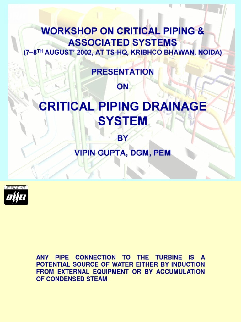 Drainage Design in Steam Piping Systems | PDF | Steam | Valve