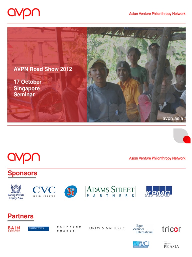 AVPN Singapore Seminar Presentation | PDF | Venture Capital | Corporate ...