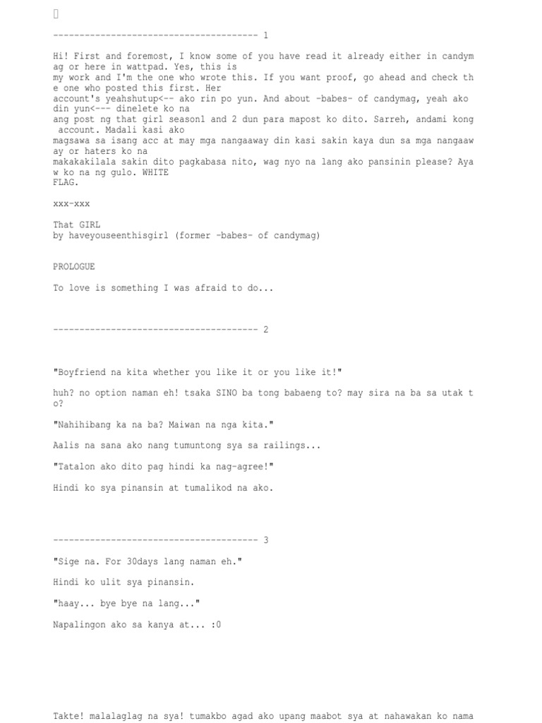 That Girl 1 | PDF