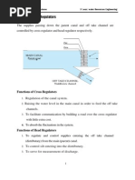 Cross Regulator and Head Regulator Design | PDF | Hydrology | Civil ...