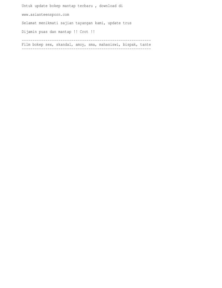 Bokep-Bokep Lain (Indo) | PDF