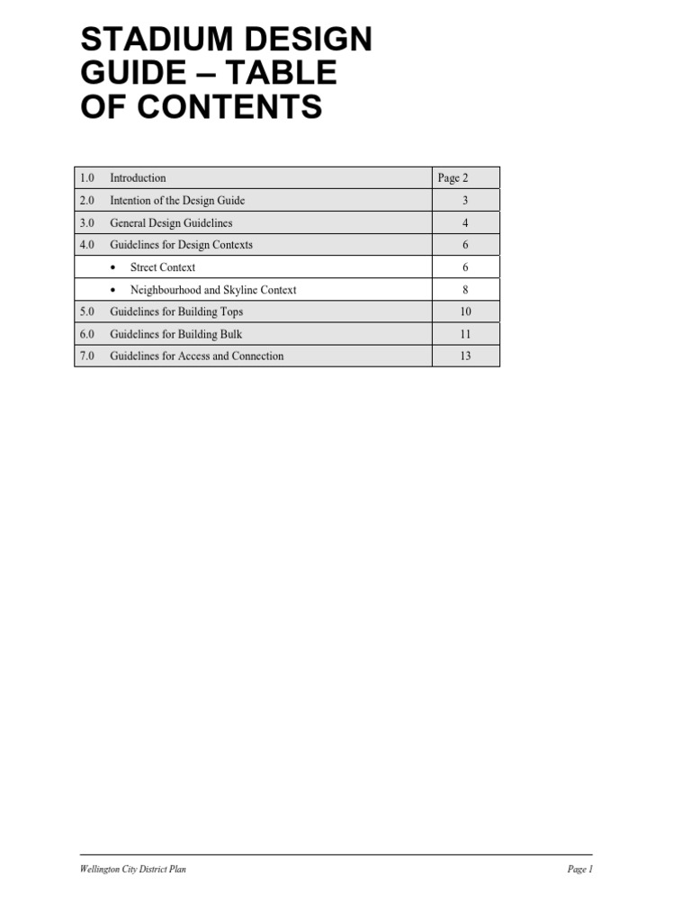 Stadium Planning and Construction. | PDF | Street | Stadium