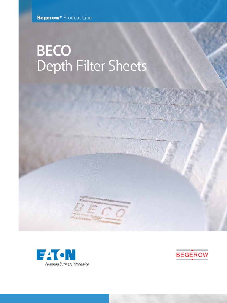 Eaton BECO Depth Filter Sheets (English US) | PDF | Filtration | Perfume