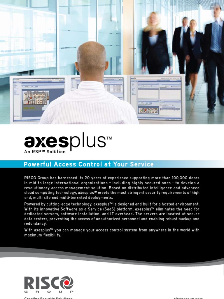 AxesPlus Brochure en | PDF | Access Control | Software As A Service