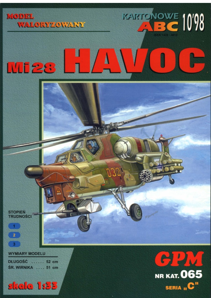(Paper Model) (Helicopter) (GPM 065) Mi-28 Havoc (Decrypted) | PDF