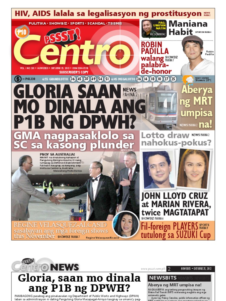 PSSST Oct 25 2012 Issue | PDF