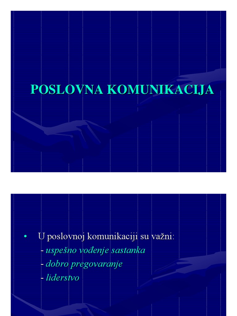 Poslovna Komunikacija | PDF