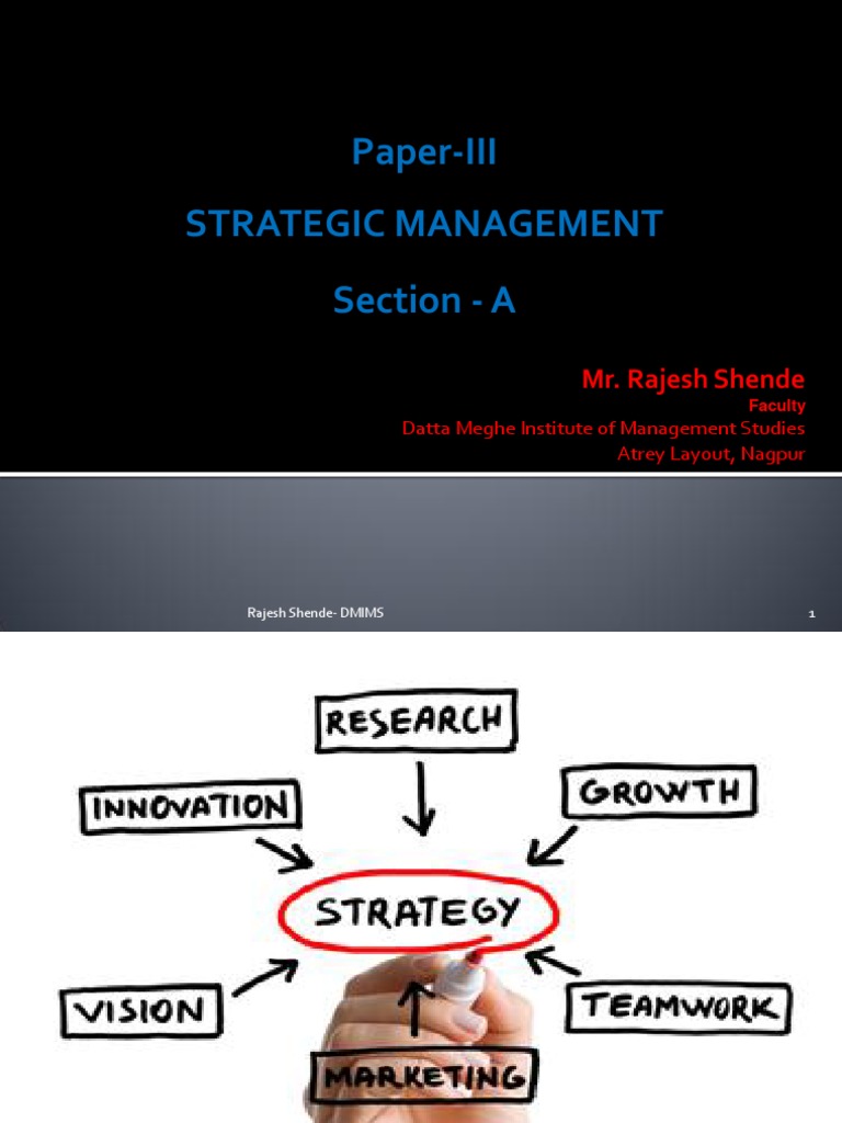 Strategic Management - A | PDF | Strategic Management | Mergers And ...