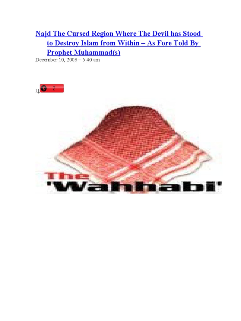 The Wahabi (Gustakh e Rasool) | PDF | Wahhabism | Muhammad