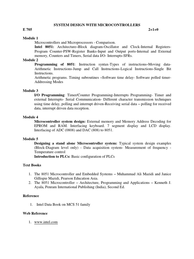 SDM Module I | PDF | Microcontroller | Microprocessor
