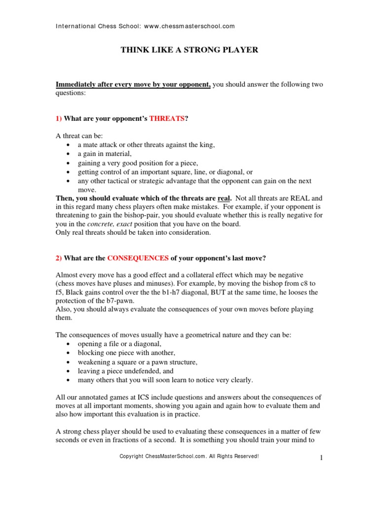 Chess Lesson 2 | PDF | Chess | Traditional Games