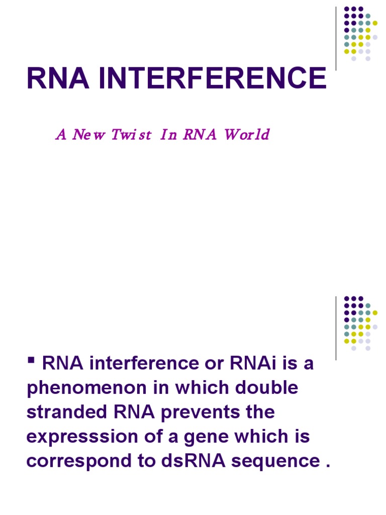 Rna Interference | PDF | Rna Interference | Gene Silencing