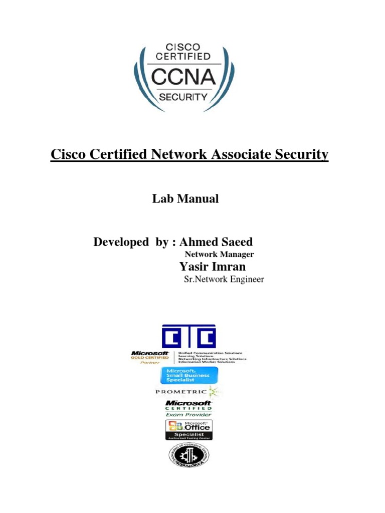 CCNA Security Lab Manual by Yasir Imran | PDF | Secure Shell | Login