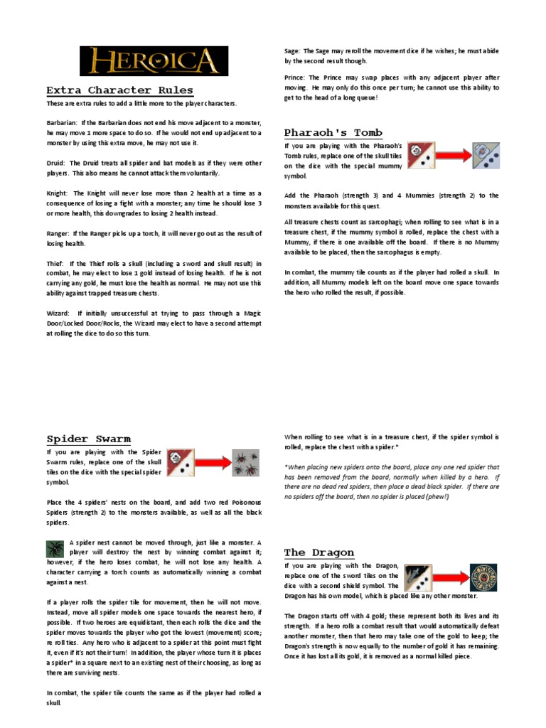 Heroica Extra Rules | Download Free PDF | Video Games | Fantasy Games