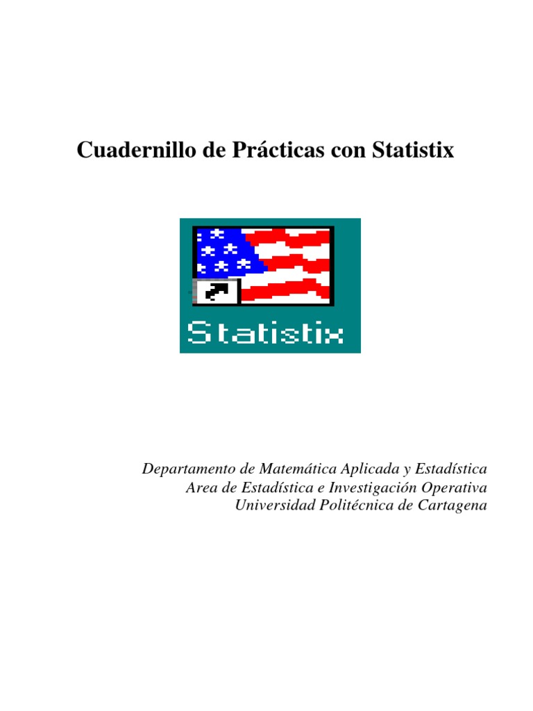 Guia de USO de Statistix 8 | PDF | Muestreo (Estadísticas) | Regresión ...