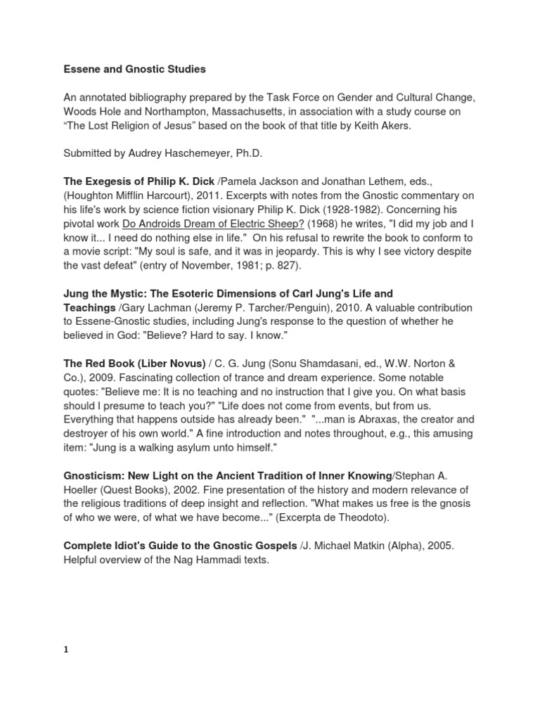 Gnostic & Essene Insights | PDF | Gospels | Bible