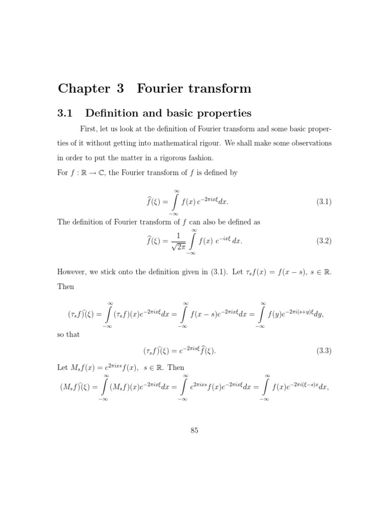 Fourier Transforms | PDF | Convolution | Fourier Transform