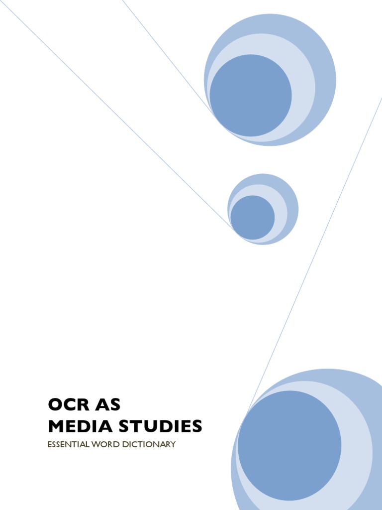 As Media Dictionary | PDF | Representation (Arts) | Mass Media