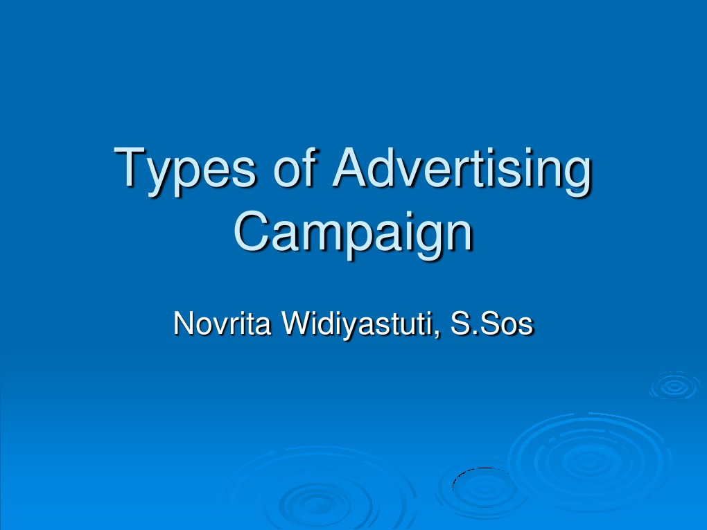 Overview of Advertising Campaign Types | PDF | Advertising | Brand