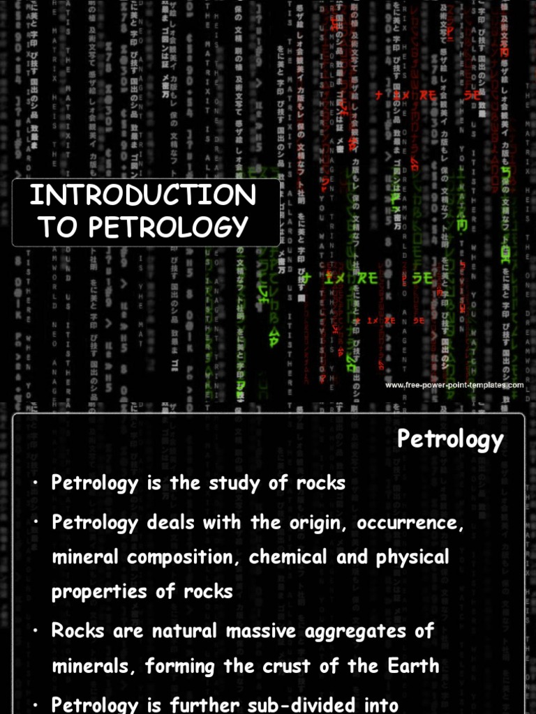 Introduction To Petrology | PDF | Rock (Geology) | Igneous Rock