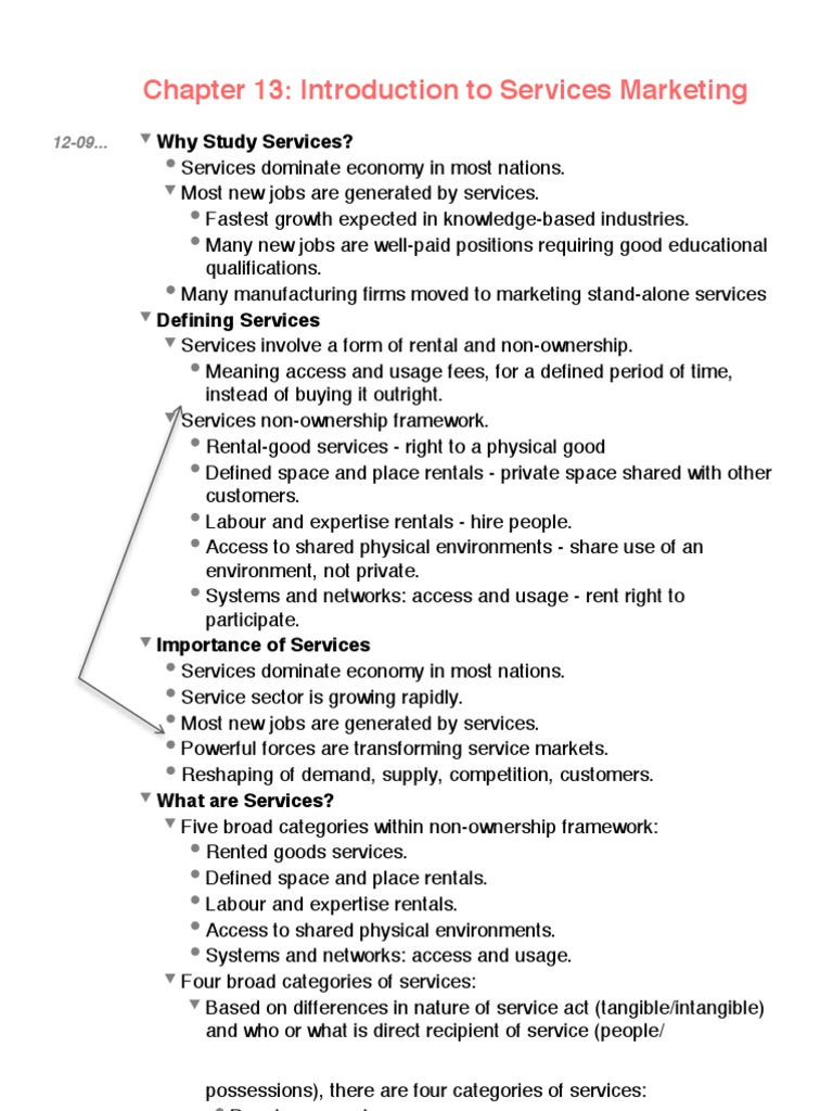 Introduction To Services Marketing | PDF