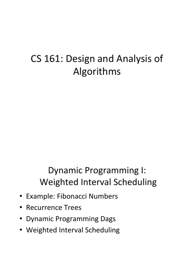 CS 161: Design and Analysis of Algorithms | PDF | Computing | Teaching Mathematics