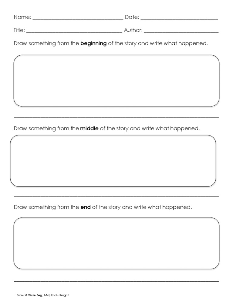 Story Sequence Beg Mid End | PDF