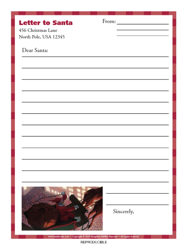 Polar Express Activities - Letter To Santa | PDF | Christmas | Patent