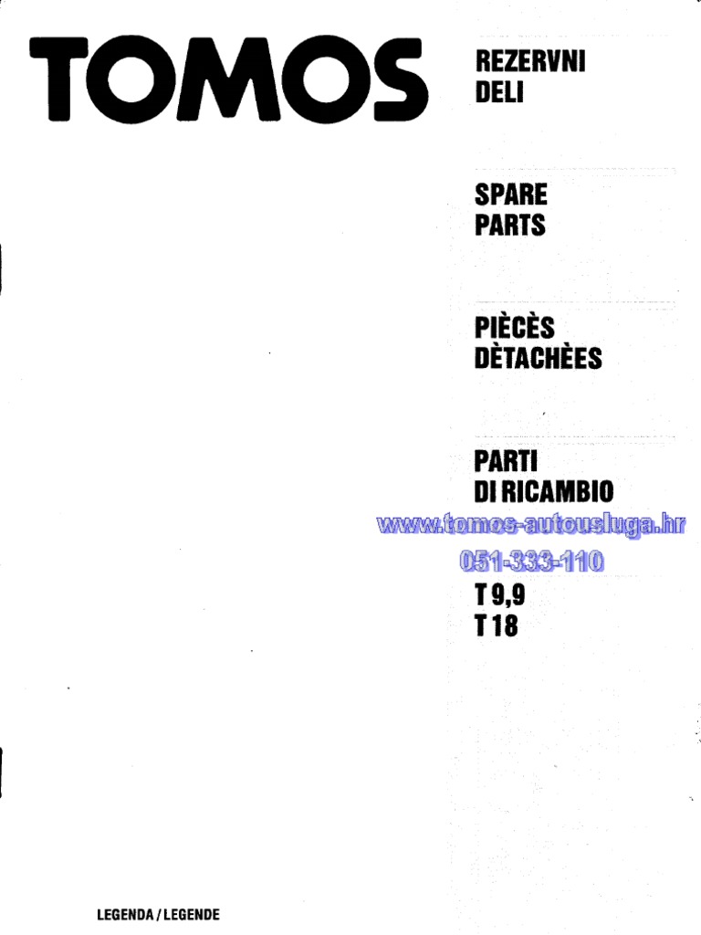Tomos T9,9 T18 | PDF